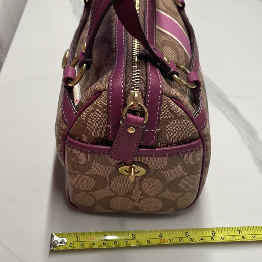 Coach Est. 1941 Purple With Signature Canvas - Gem